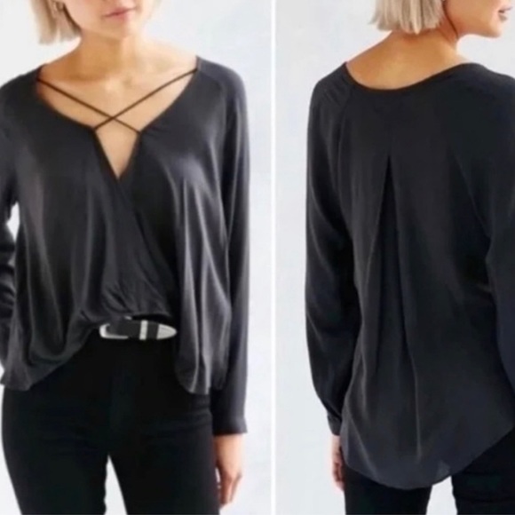Urban Outfitters | Tops | Silence Noise Mayfair Open Front Blouse ...
